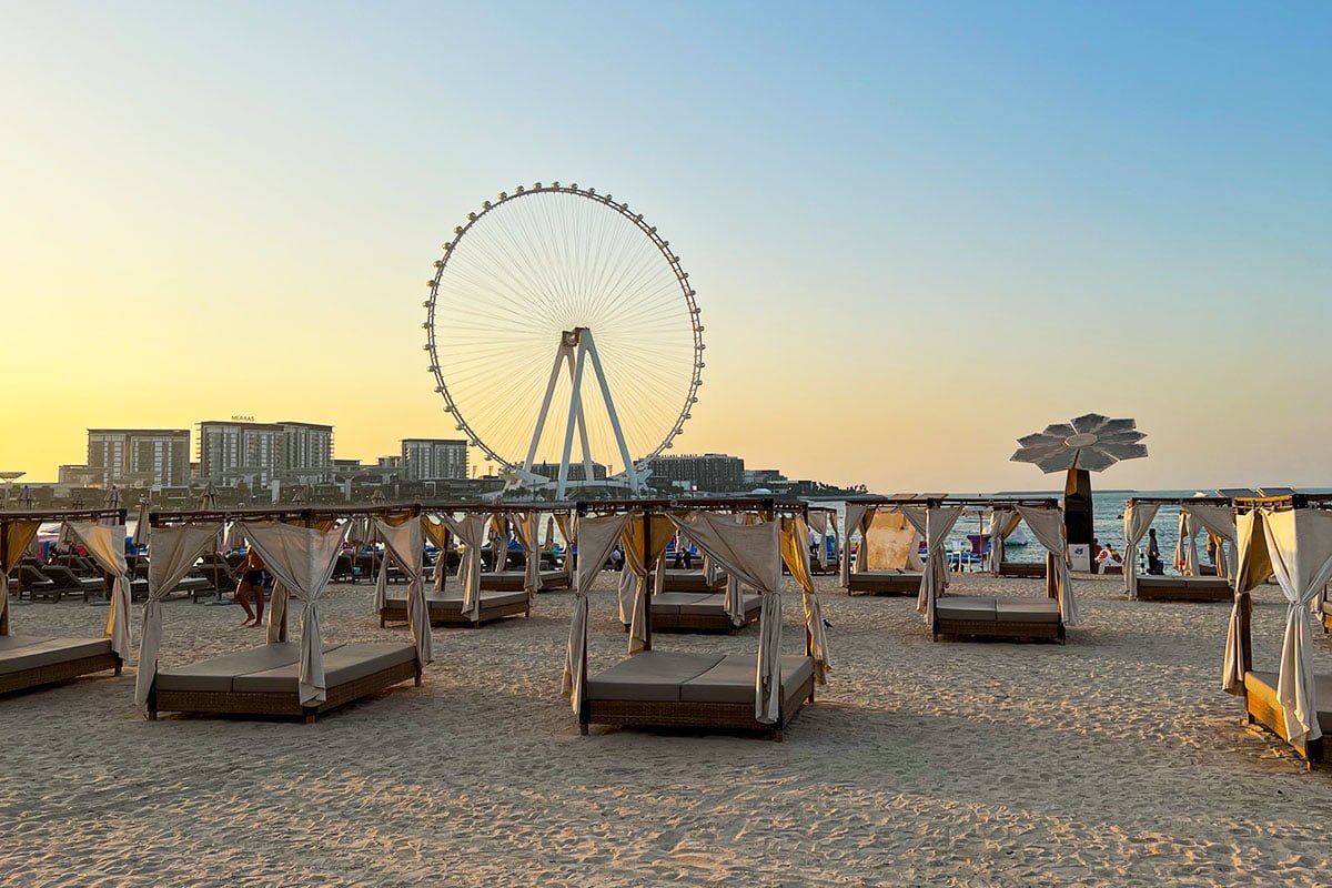 The Ain Dubai, the largest Ferris wheel in the world in Dubai